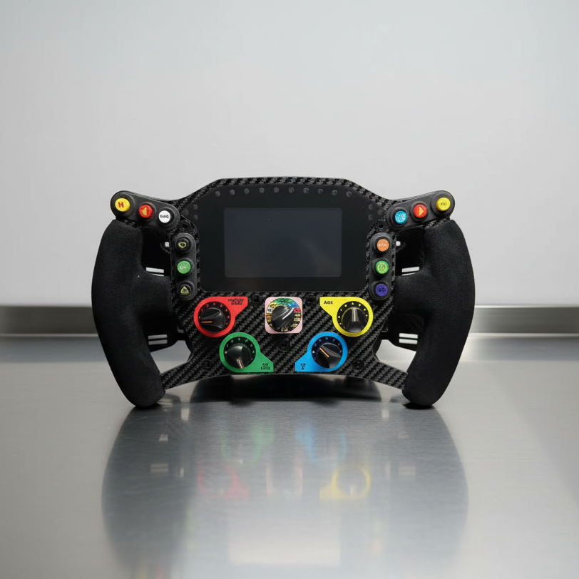 LM Hypercar Sim Racing Wheel | Hall Effect Clutch & 4.3" Telemetry ...